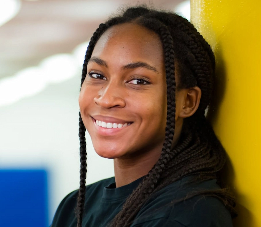 La transformación de los dientes de Coco Gauff a lo largo de años