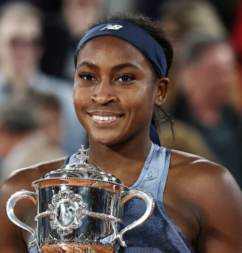 La transformación de los dientes de Coco Gauff a lo largo de años